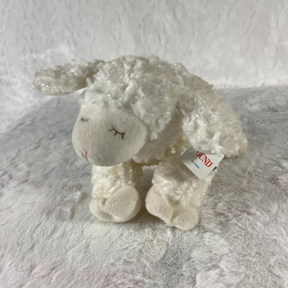 Gund | Toys | Baby Gund Winky Lamb Sheep Plush Rattle Security Sleep Stuffed Animal 5833 | Poshmark